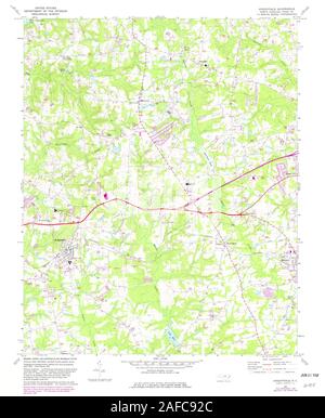 Knightdale, North Carolina, map 1967, 1:24000, United States of America ...