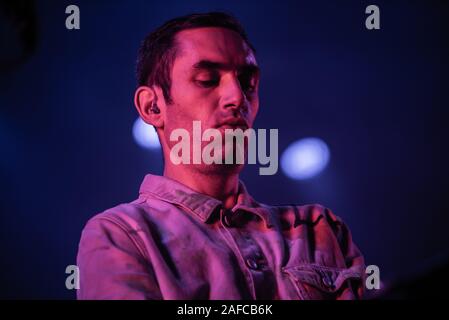Owen Clarke of Hot Chip performs at the Coachella Music & Arts Festival ...
