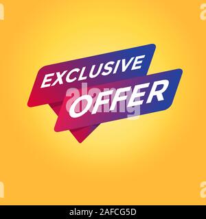Exclusive offer poster design Stock Vector Image & Art - Alamy