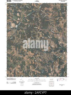 Map of Rowan in North Carolina Stock Photo - Alamy