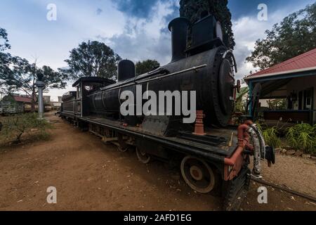 Zimbabwe. The Railway museum at Bulawayo. Old steam engine of the ...