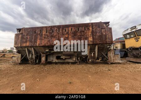 Zimbabwe. The Railway museum at Bulawayo. A unique Rhodesian self ...