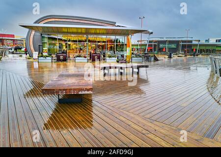 Rushden Lakes shopping centre during the Covid 19 lockdown ...