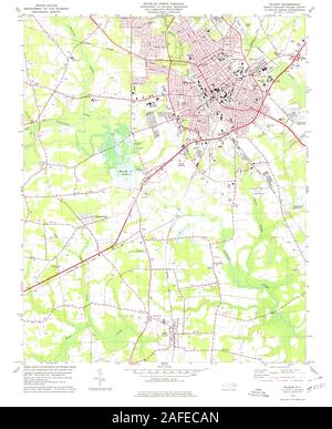 Map of Wilson in North Carolina Stock Photo - Alamy