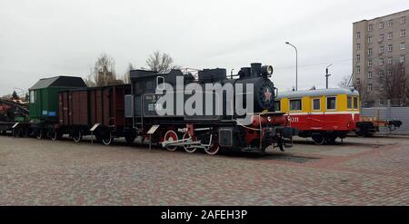 Kharkiv, Ukraine, November 26, 2019: Soviet era Steam locomotives in ...