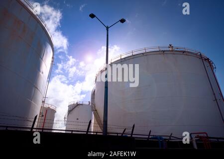 The 'Tank Farm', Wynyard Point industrial storage area on Auckland's ...