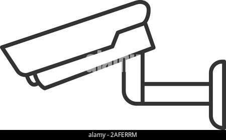 CCTV security camera. Outline drawing Stock Vector Art & Illustration ...