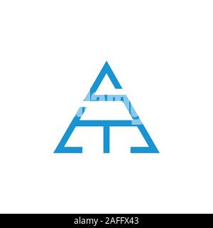 SMT triangle letter logo design with triangle shape. SMT triangle logo ...