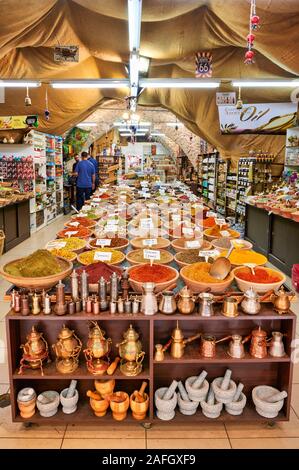 Jerusalem Israel. Selling spices in a shop of the old city Stock Photo ...