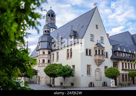 Town hall Aschersleben in the Salzlandkreis, Saxony-Anhalt in Germany ...