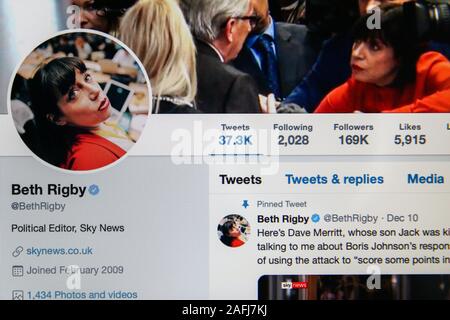 Beth Rigby, Political Editor, Sky News, Downing Street, London Stock ...