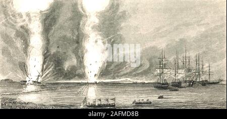 The bombardment of Canton Stock Photo - Alamy