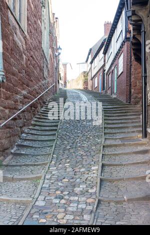 Stepcote Hill steps Exeter, Devon, England, UK Stock Photo - Alamy