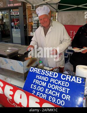 The Dressed Crab, a seafood street food stall in Torquay, Devon, UK ...