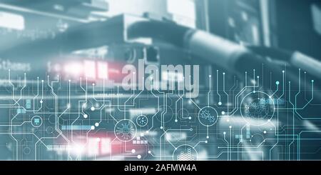 Schematic electronic draft server room information communication ...