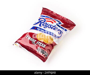 Roysters bubbled chips Stock Photo - Alamy