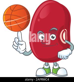 Cute adzuki beans cartoon character style holding a box Stock Vector ...