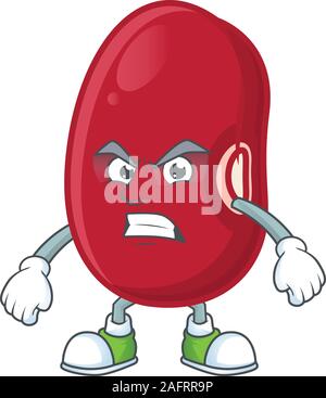 A picture of adzuki beans cartoon character concept reading an amusing ...