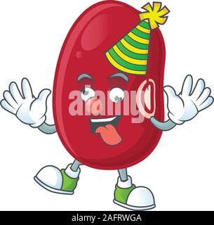 Adzuki beans mascot cartoon character style with Smirking face Stock ...