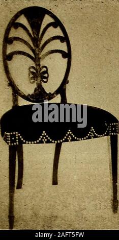 . American homes and gardens. Fine Heppelwhite chair, urn back ...