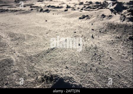 Martian moon crater. Close-up NASA satellite image of the Stickney ...