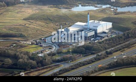 aerial view of Allerton Waste Recovery Park, on the A1(M) near ...