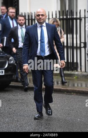 Chancellor Sajid Javid leaving Downing Street in London Stock Photo - Alamy