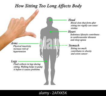 How Sitting Too Long Affects Body Stock Photo - Alamy
