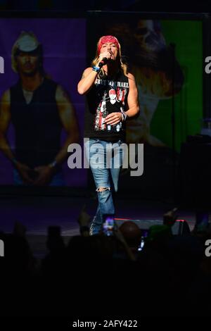Bret Michaels performs on stage at Hard Rock Event Center at the ...