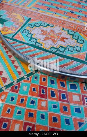 A colorful Mexican table setting at a restaurant in Cabo San Lucas ...