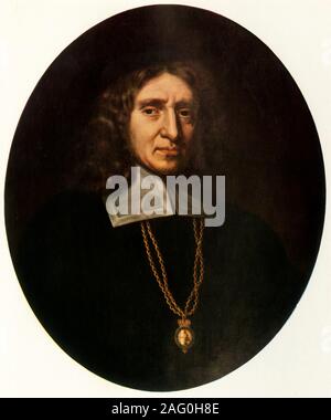 WILLIAM DUGDALE (1605-1686) English historian and antiquary in a 1656 ...
