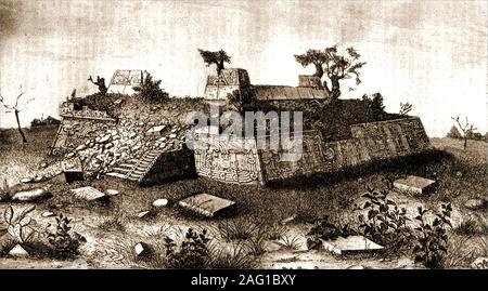 Pyramid of the Feathered Serpent at the ruins of Xochicalco near ...