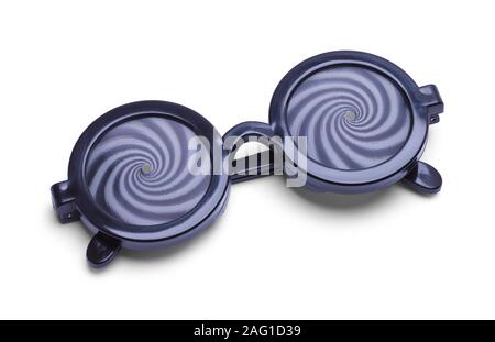 Psychedelic Spiral Costume Glasses Isolated on White Stock Photo - Alamy