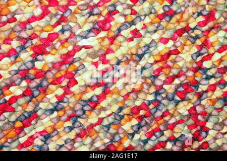 Close up shot of shaggy wool carpet Stock Photo - Alamy