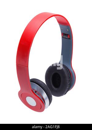 Headphones cut out isolated on white background Stock Photo - Alamy