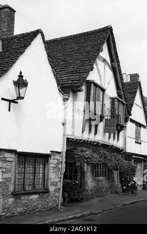 At the Sign of the Angel, 15th century Inn, Lacock, Wiltshire, England ...