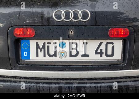 German Car Registration License Plate Cologne Koln Germany Europe Stock ...