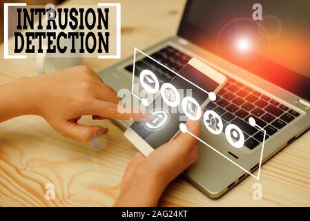 Conceptual hand writing showing Intrusion Detection. Concept meaning ...