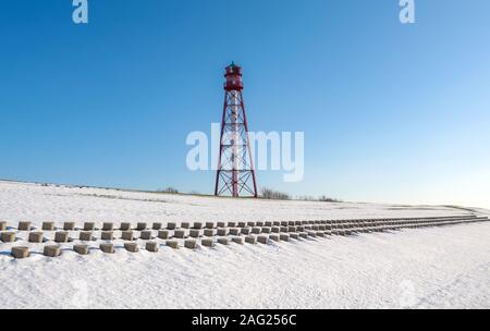 Lighthouse in Campen, highest lighthouse in Germany, East Frisia Stock ...