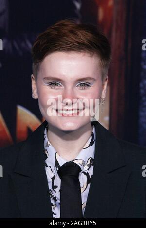 Morgan Turner at the world premiere of "Jumanji: The Next Level'" held ...