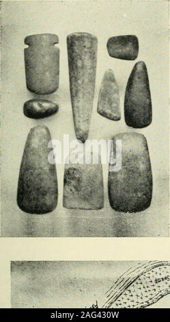 Implements Of The Stone Age & How They Were Made Stock Photo - Alamy