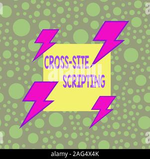 Handwriting text Cross Site Scripting. Business overview type of ...