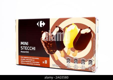 Carrefour Mini Ice Cream. Carrefour is a Supermarket chain Stock Photo ...