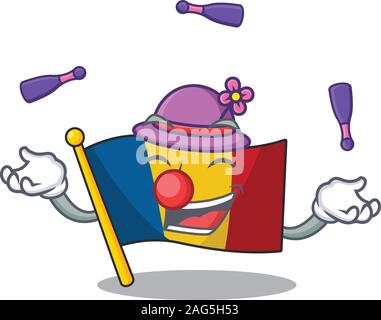 Cool flag chad Scroll mascot character with Smirking face Stock Vector ...