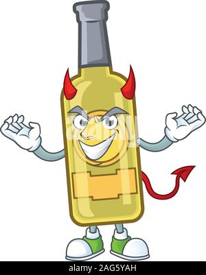 A picture of devil liquid bottle cartoon character design Stock Vector ...