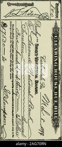 Large amounts of money in the bank. Bank employees sorting and counting ...