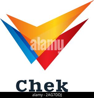 Sign select. Chek vector isolated logo emblem Stock Vector Image & Art ...