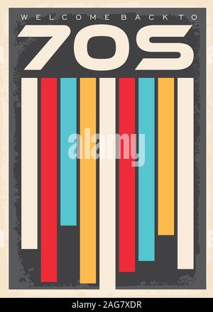 Set of 4 colorful and geometric pattern. 1970s style design. Geometric ...