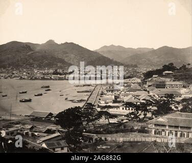 Nagasaki; Felice Beato, 1832 - 1909, 1864 - 1868; Hand-colored Albumen ...
