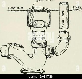 water inlet and drain pipe in a new house inside installation of ...